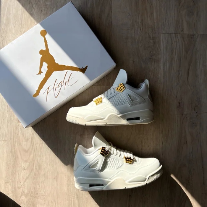 [Authorize ]Air Jordan 4 Retro Metallic Gold for sale - Perfect Shoes